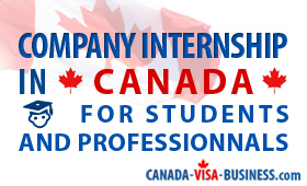 Company internship in Canada for students and professionals